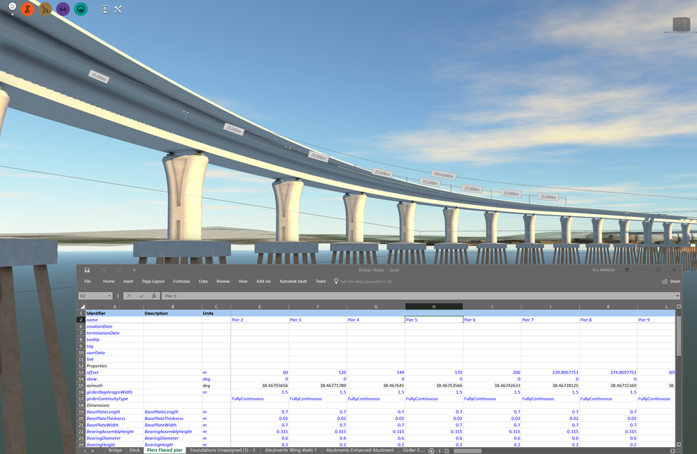 Place bridge piers at specified distances - Autodesk Community
