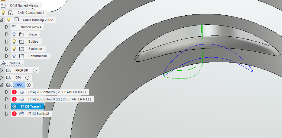 Bottom chamfer on curved surface? - Autodesk Community