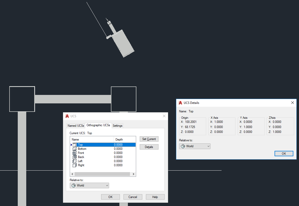 Help! Origin point of preset orthographic UCS keeps changing. - Autodesk Community
