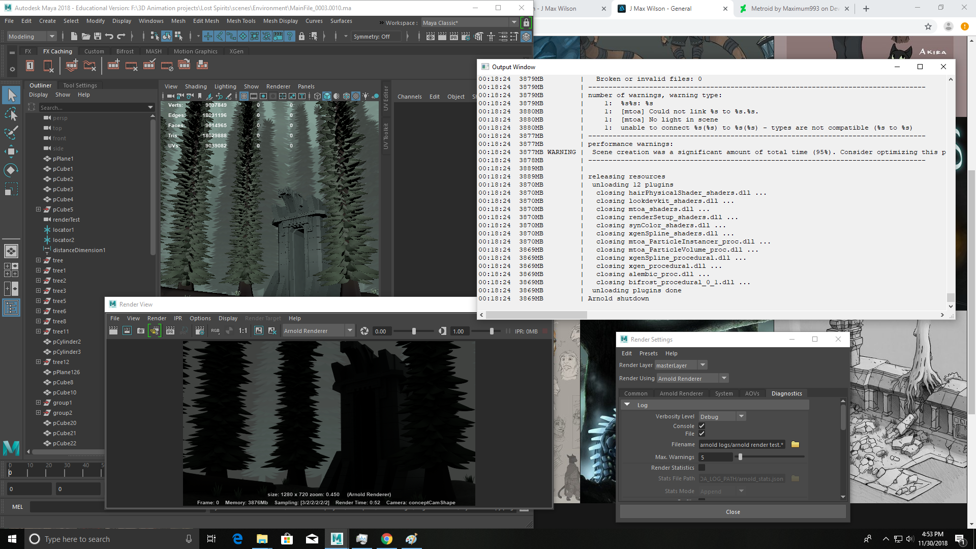 Arnold render button causes maya to freeze - Autodesk Community