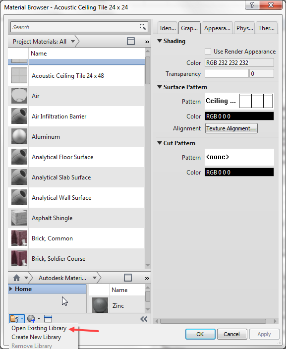 Revit 2019 how to use/unlock locked material libraries - Autodesk Community