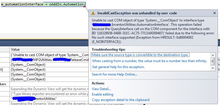 Problem when trying to connect to an Inventor Addin from an external application - Autodesk ...