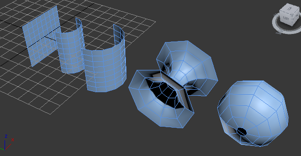 Bend modifier: plane to sphere - Autodesk Community