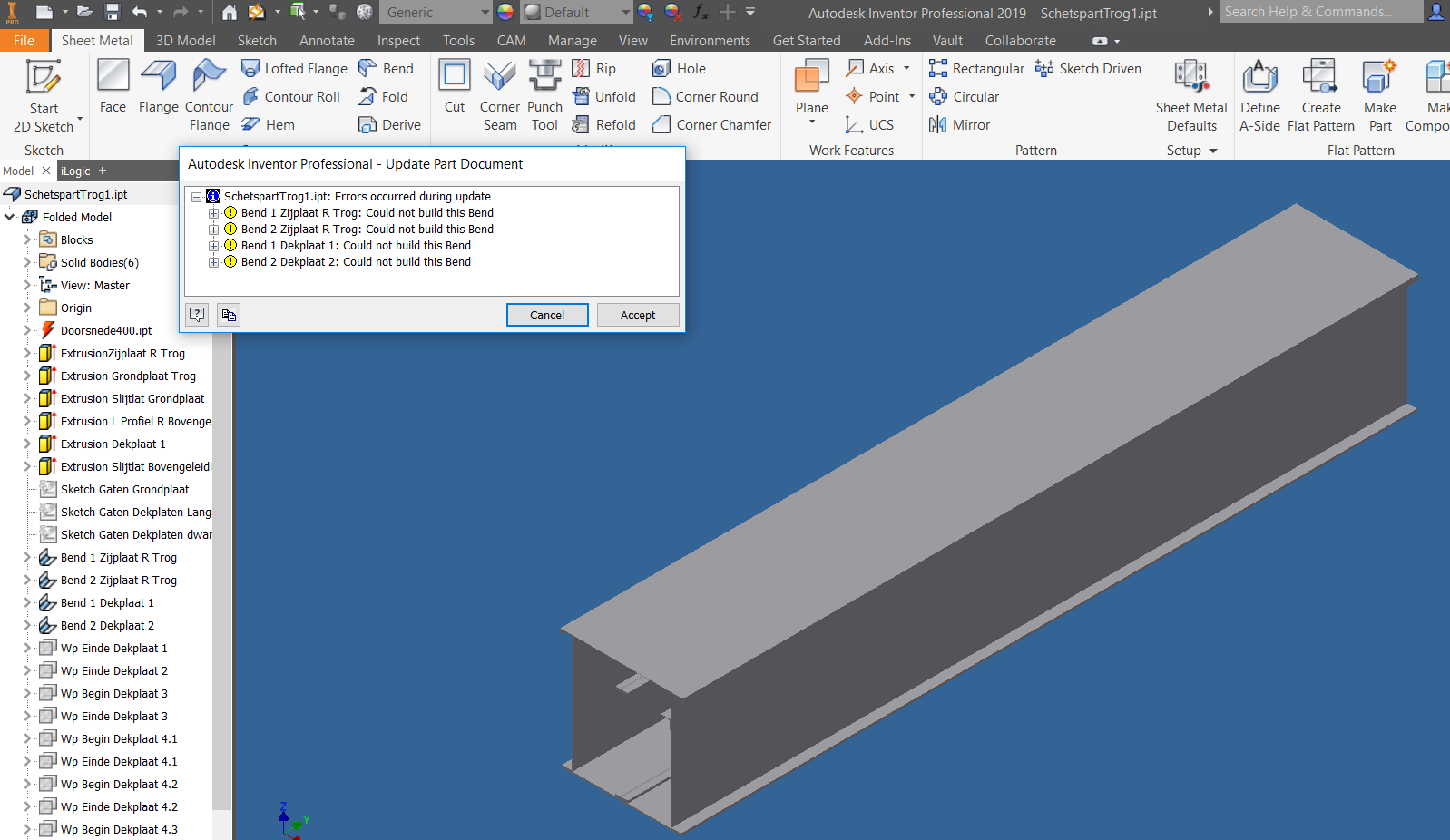 Solved: Change sheet metal rule on a solid body with iLogic - Page 4 - Autodesk Community