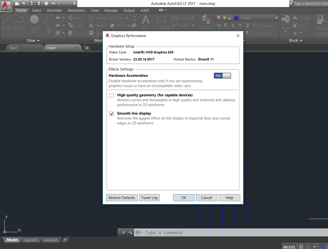 Auto CAD LT 2018 doesnt use nvidia graphic card - Autodesk Community