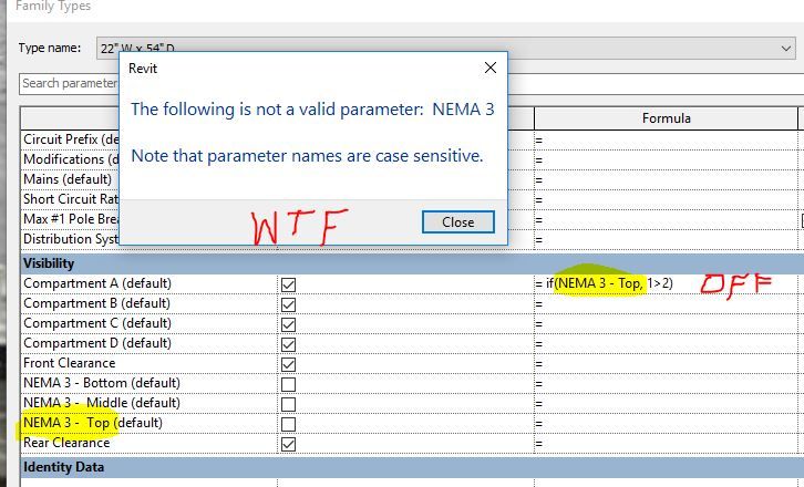 Solved: Yes / No Visibility Parameter Text: - Autodesk Community