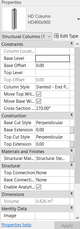Cannot set base-top constraint of slanted column - Autodesk Community