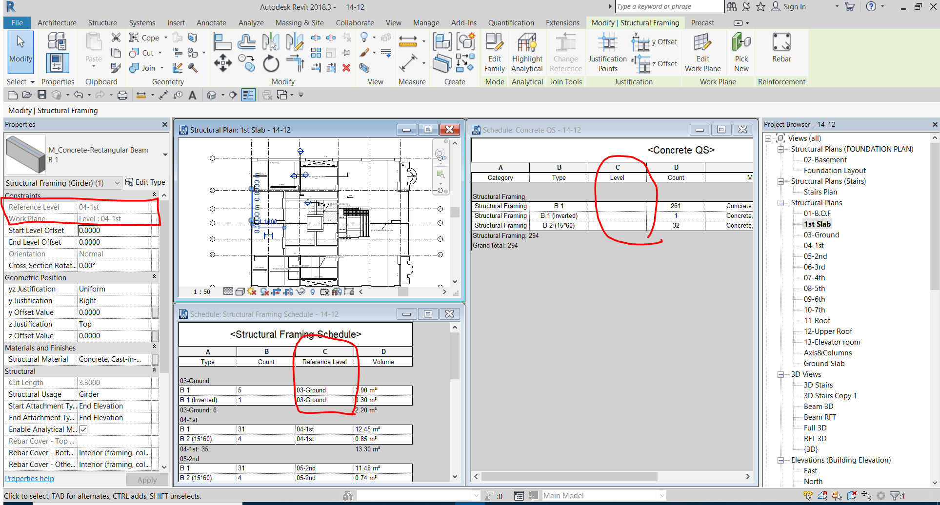 Structural Framing level "Beams level" - Autodesk Community