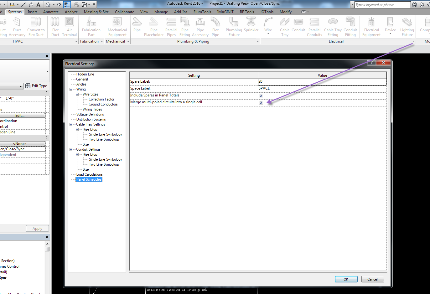 Solved: create a 3 slot (pole) SPARE or SPACE in a Panel Schedule ...