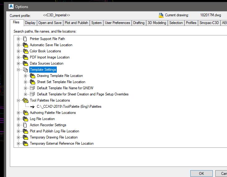 Solved Template And Tool Palettes Autodesk Community