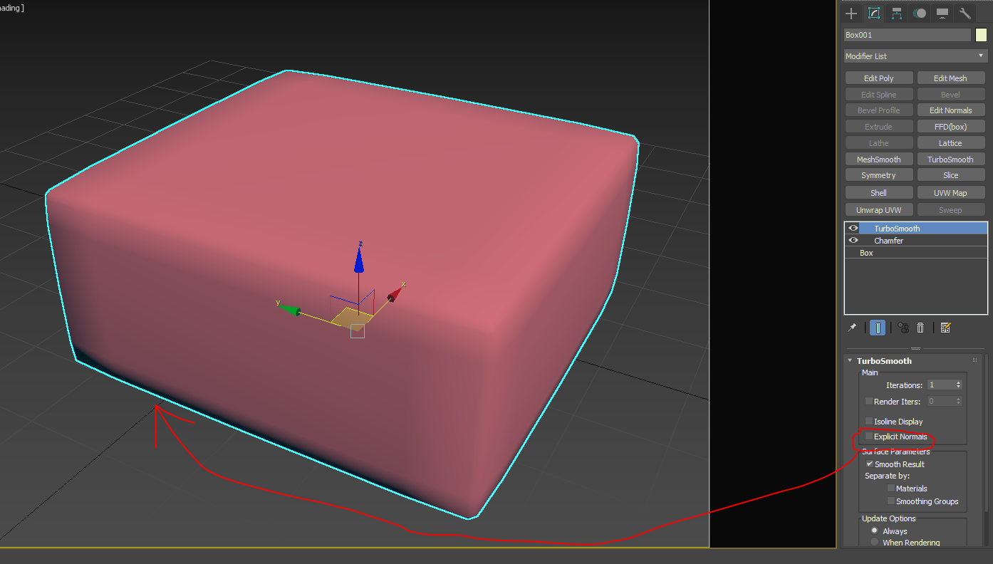 Solved: Turbo smooth weird shading problem - Autodesk Community