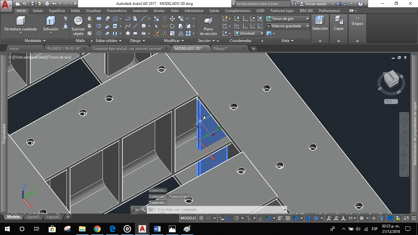 Solucionado: autocad 3D 2017- problemas en la selección de caras ...