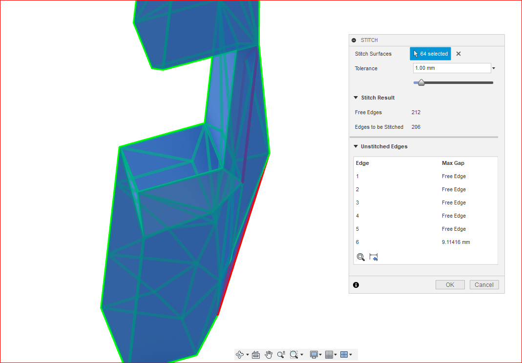 Solved: Trying to design a 3D polygon surface for 3D printing ...