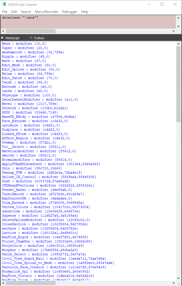 Solved: Full List of all Modifiers in 3ds Max 2019 - Autodesk Community