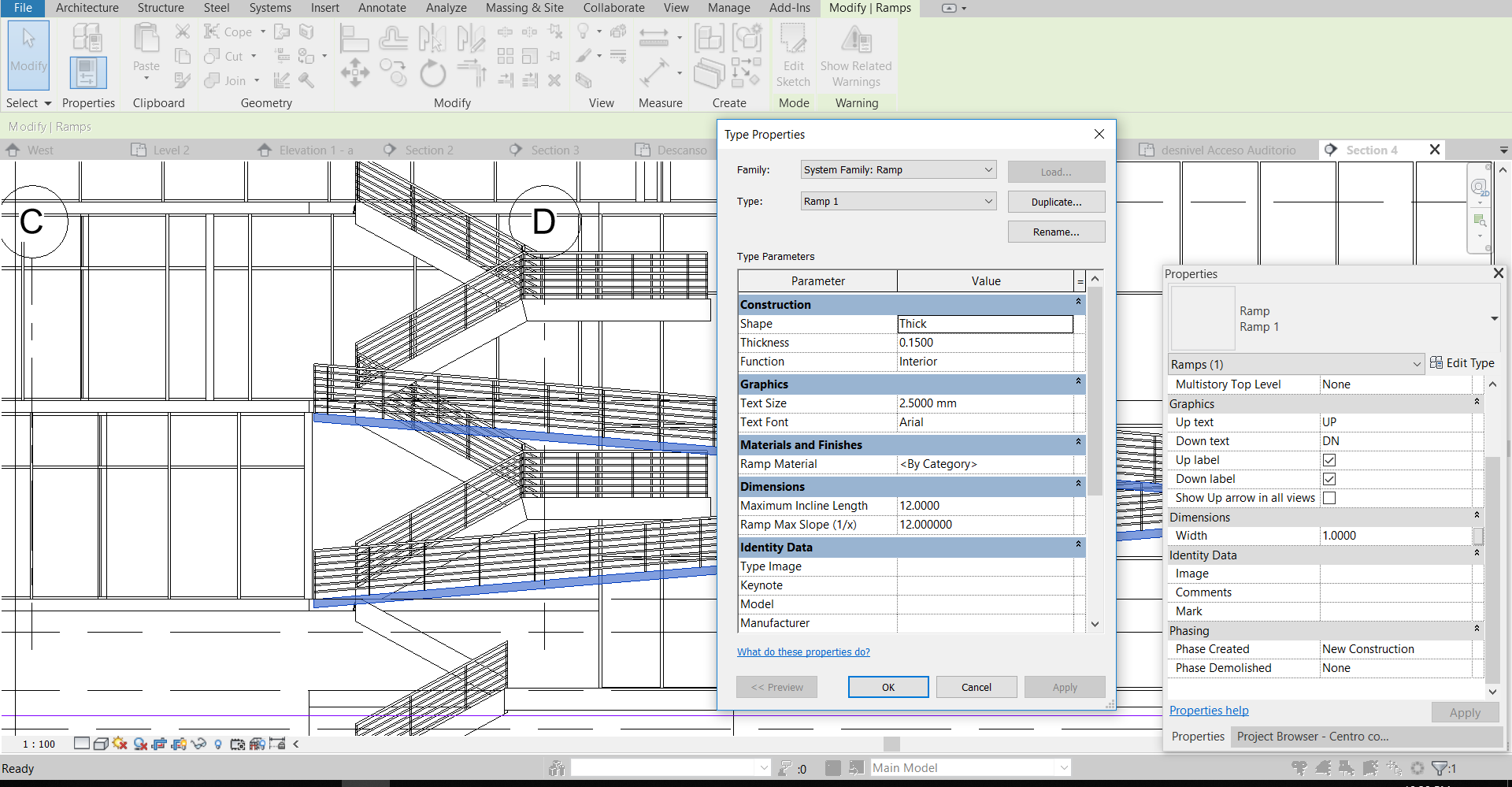 why is the ramp not landing on the desired level? - Autodesk Community