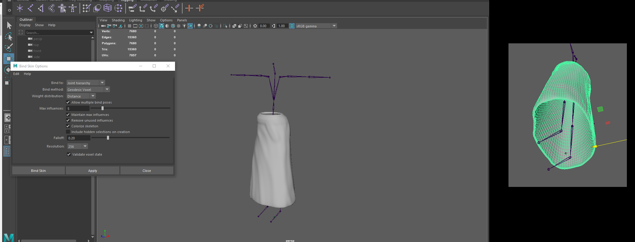 Solved: Bind skin to perfect mesh? - Autodesk Community