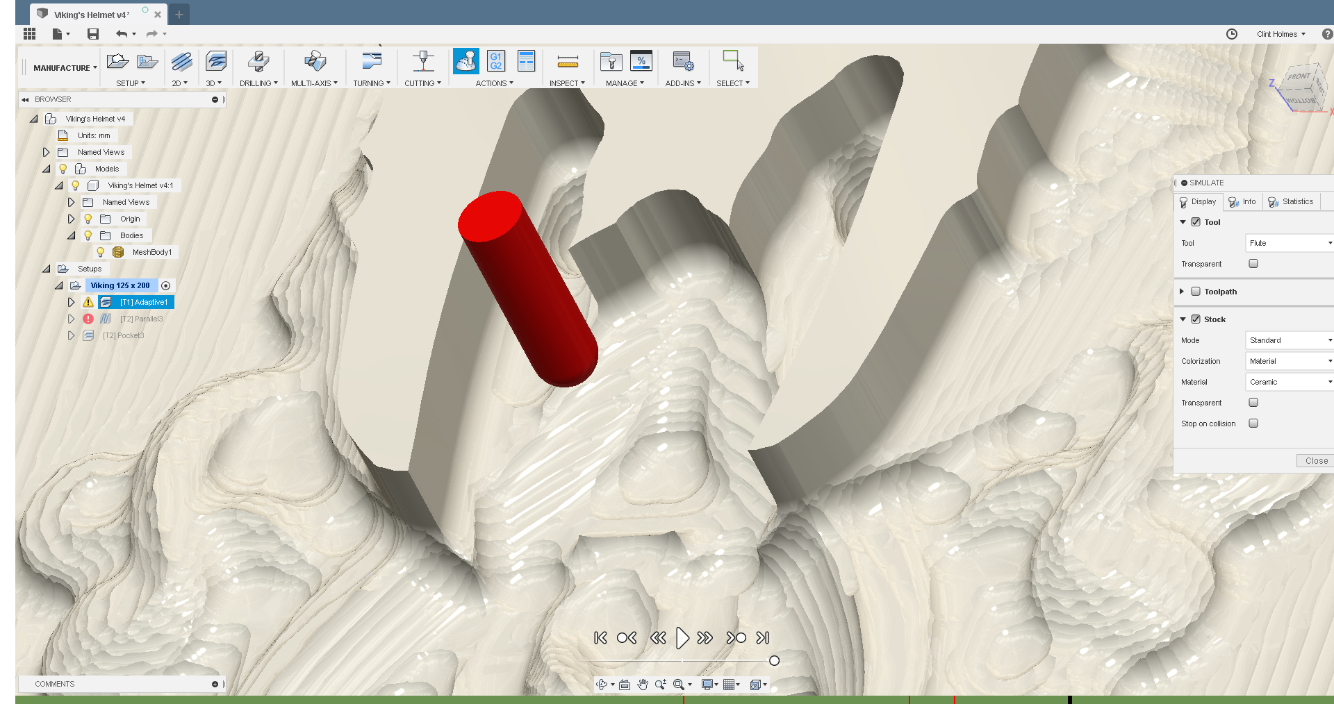 Solved: 3D Adaptive cutting into model - Autodesk Community