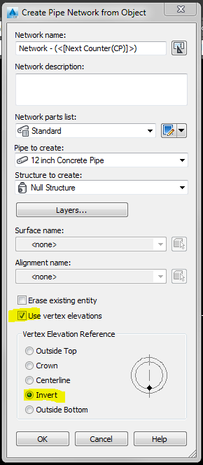 pipe network invert elevations - Autodesk Community