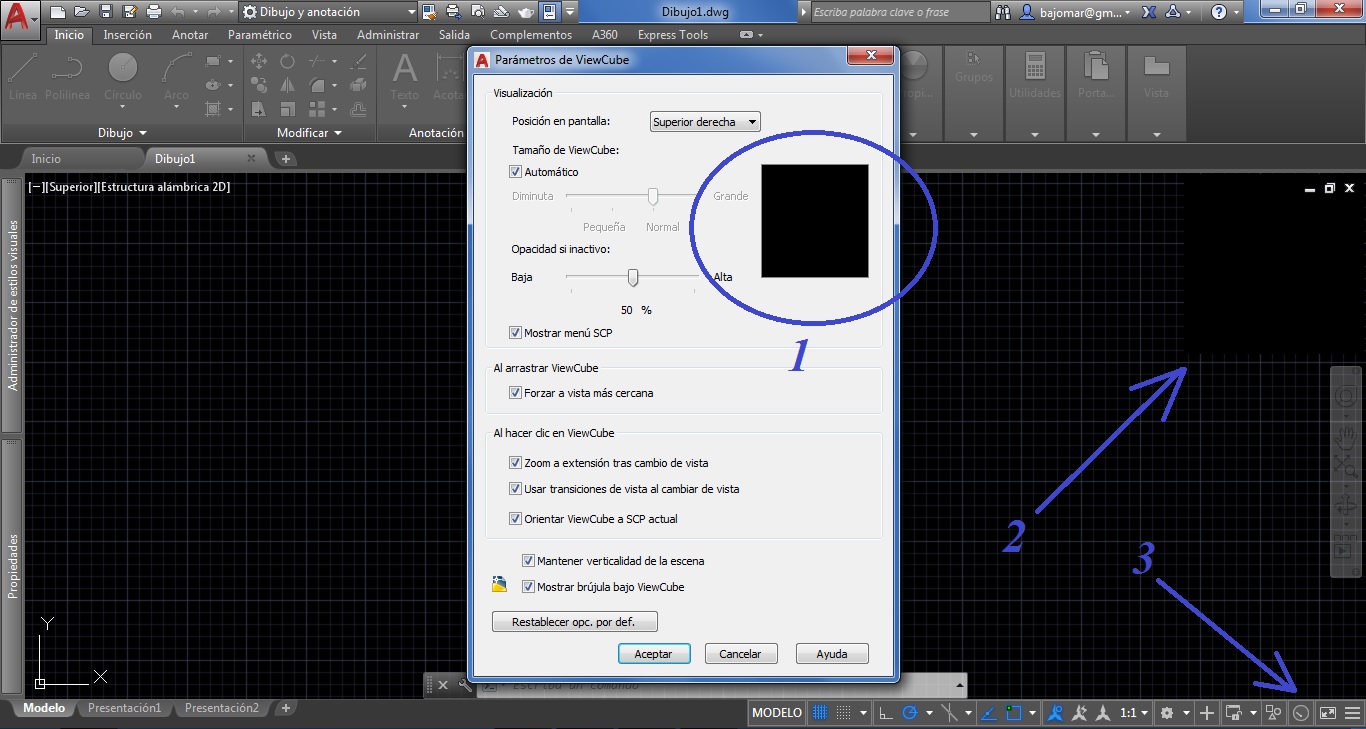 Solucionado: Problemas con view cube y navigation bar. - Autodesk Community