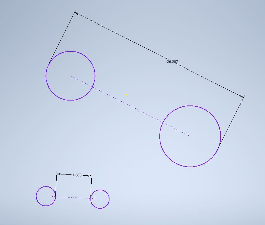 Solved: dimension between the outside of two circles - Autodesk Community