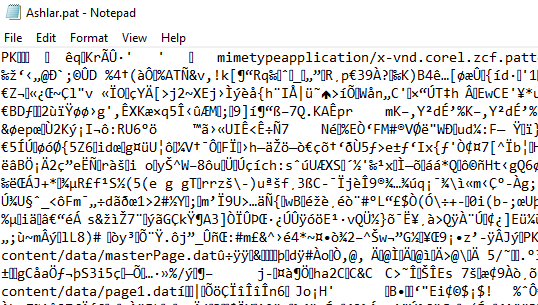 Hatch Pattern is not displaying correctly in notepad - Autodesk Community