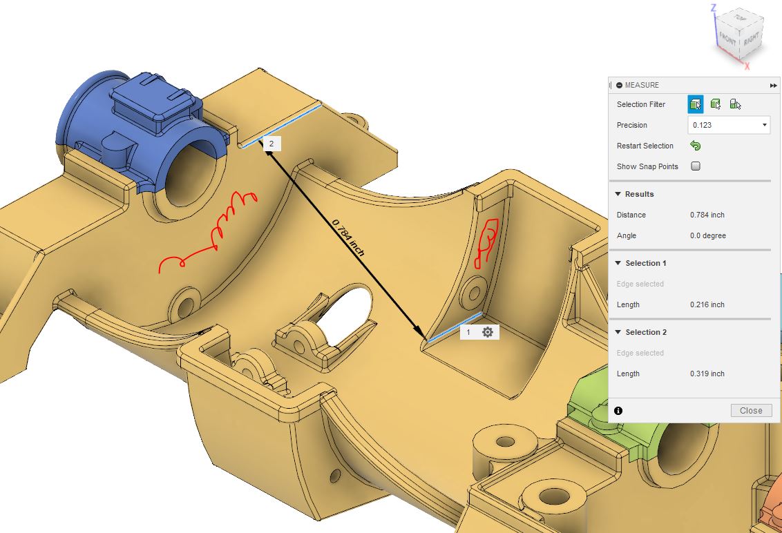Measure/Inspect Improvement: Parallel Faces - Autodesk Community