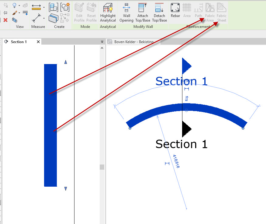 Placing fabric area/fabric sheet in curved walls - Autodesk Community
