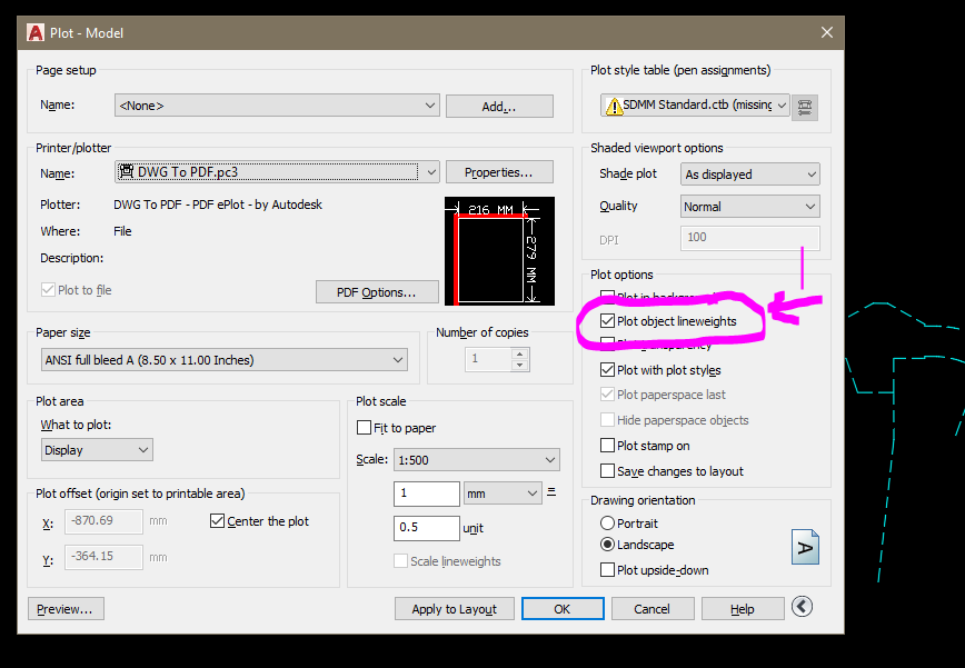 Solved: Printing lineweight - Autodesk Community