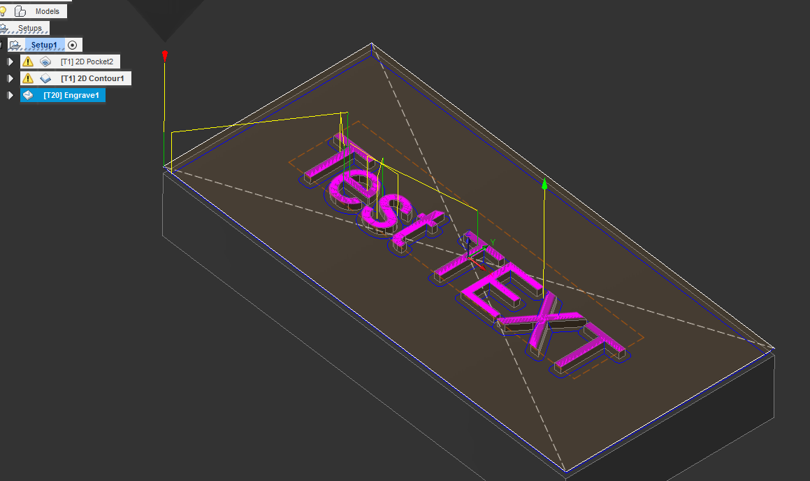 Finish Embossed Text with a Chamfer Mill - Autodesk Community