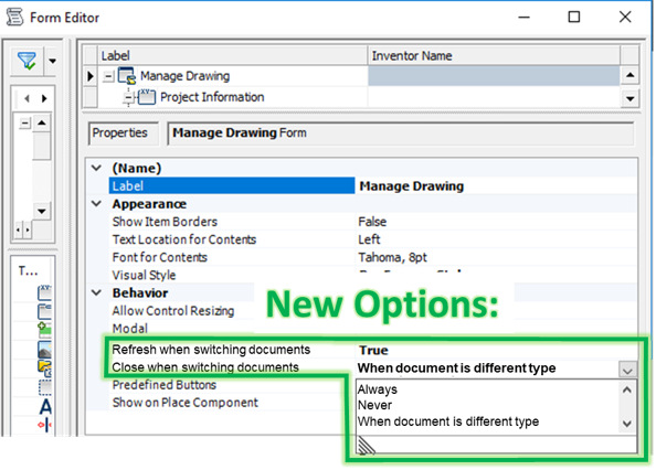 Solved: iLogic form not updating between open documents when they become active - Autodesk Community
