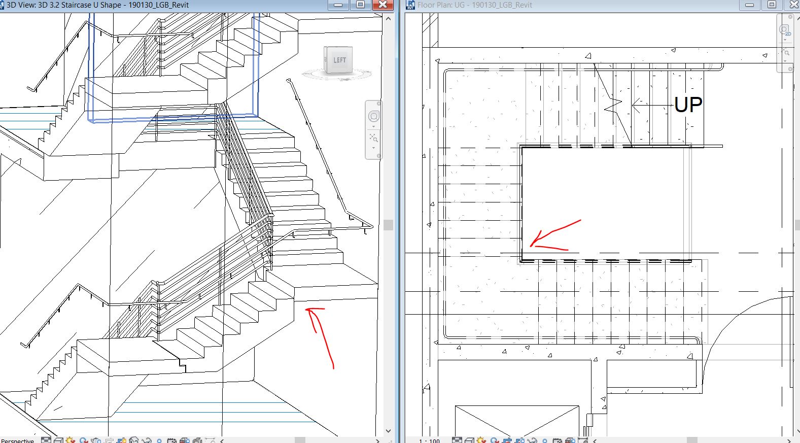 Solved: Sloped stair railing which suddendly becomes horizontal - How ...