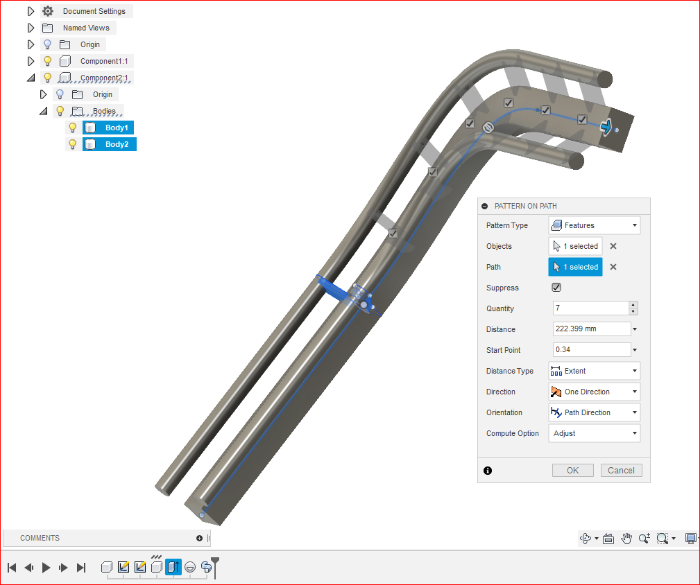 Twisted patterns along a path - Autodesk Community