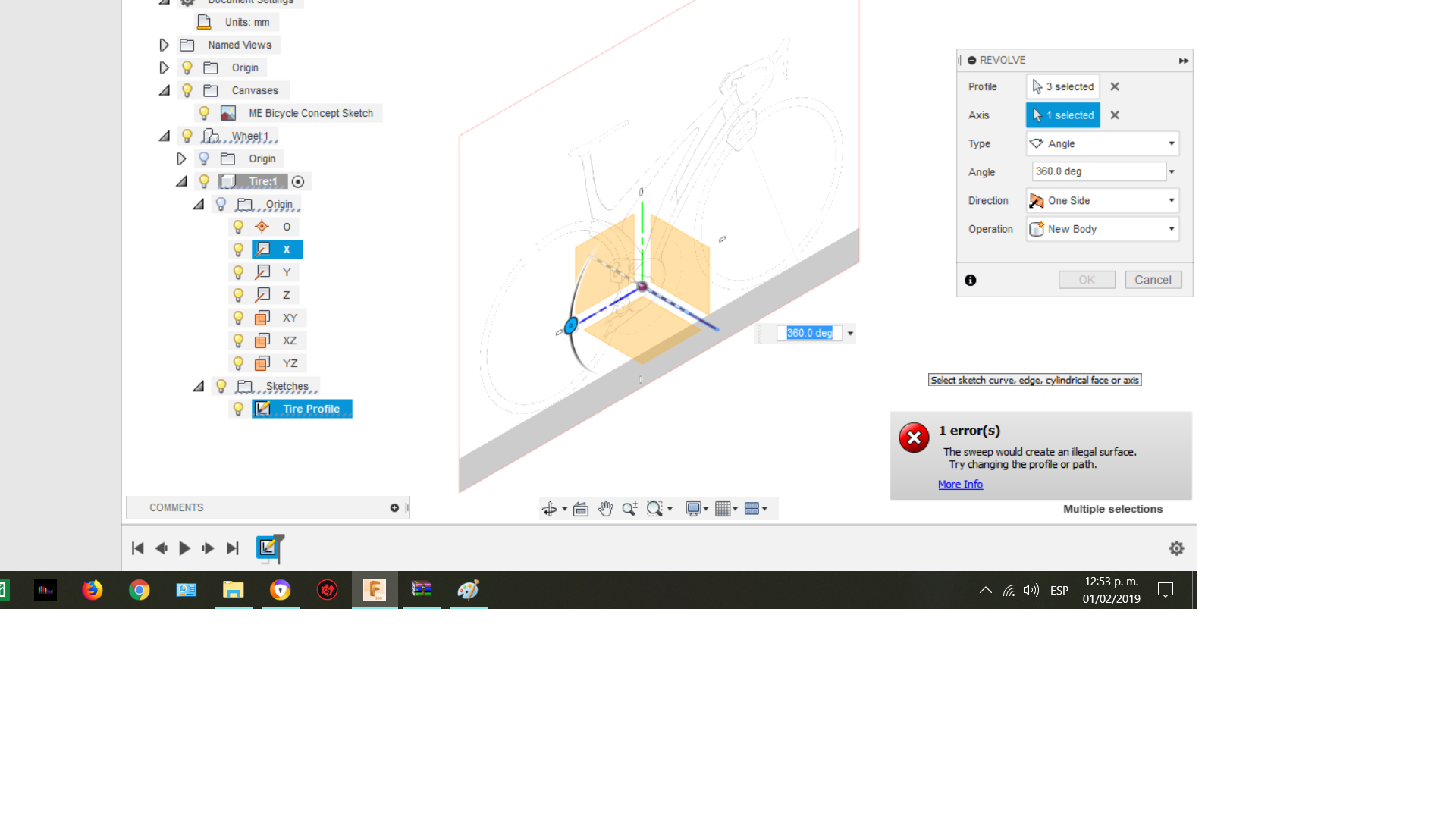 Cannot select profile for extrud or revolve - Autodesk Community