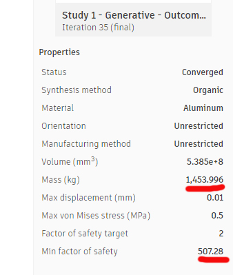 Solved: Generative- Minimize mass and Safety Factor - Autodesk Community