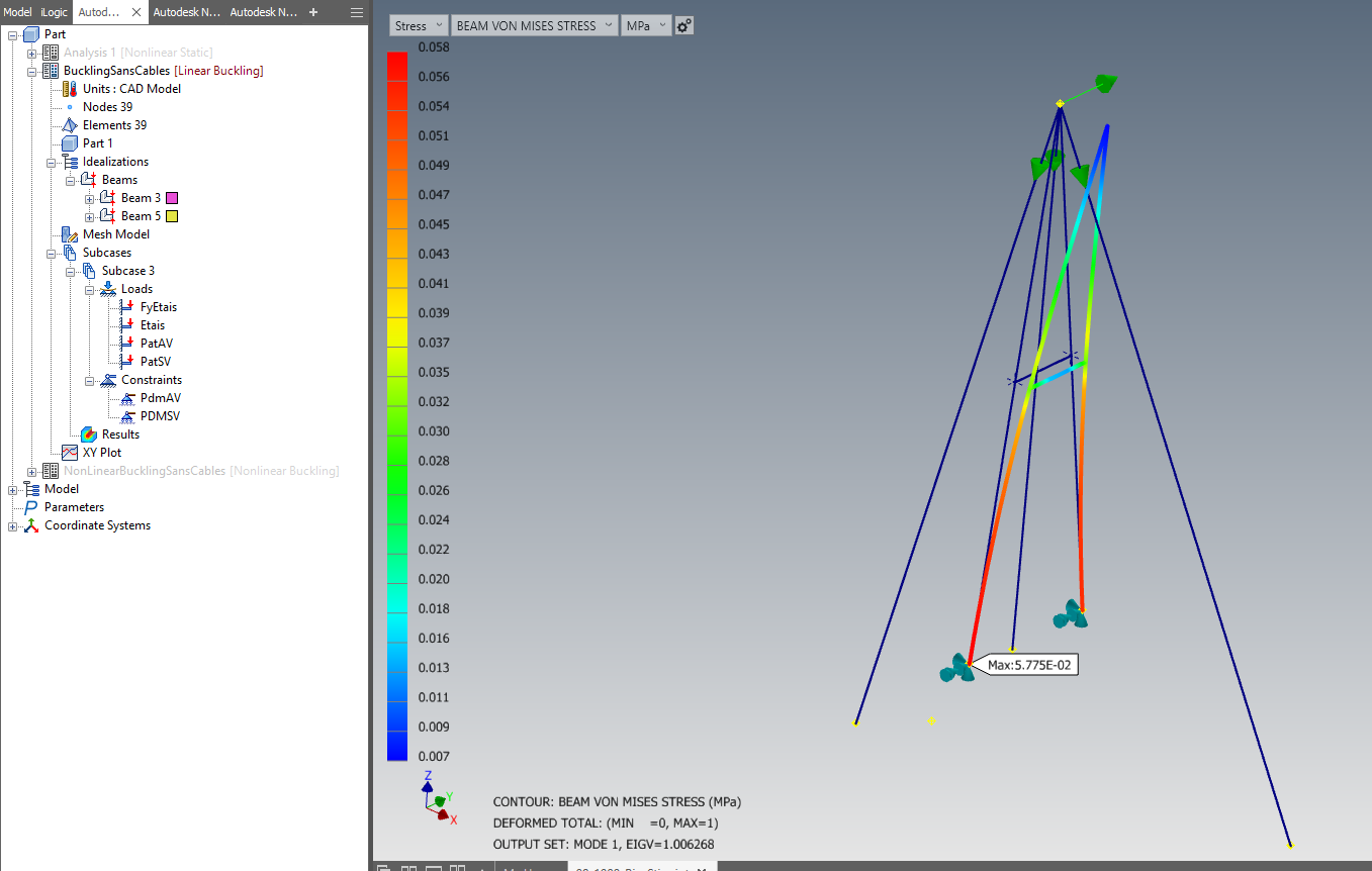 Solved: [Buckling] - Eigenvalues truss with multiple loads - Autodesk Community