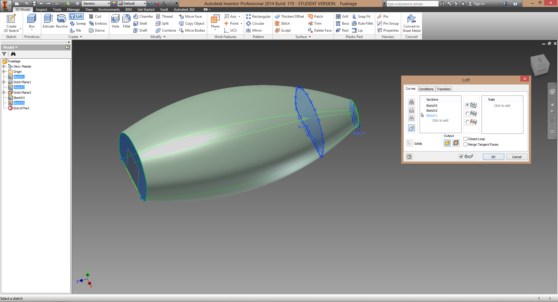 Copying spline to a new work plane and linking to the original ...