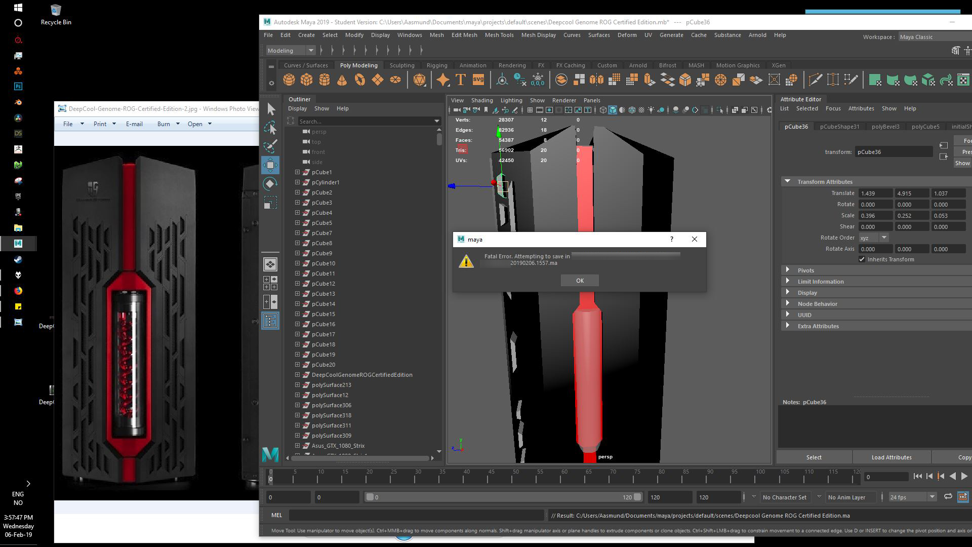 Maya crashing when duplicating a simple cube - Autodesk Community