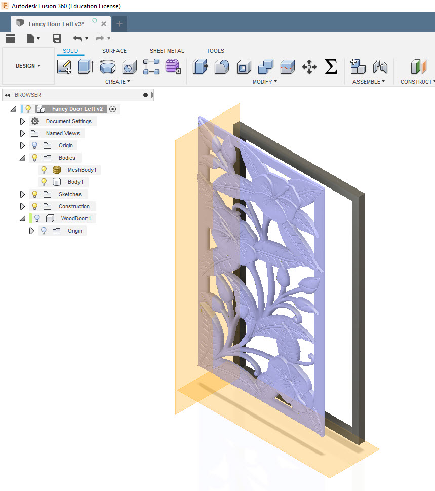 Solved: How to align meshbody and regular component / body - Autodesk Community