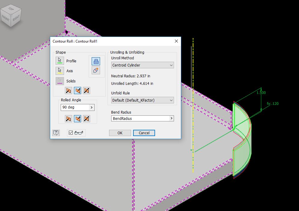 Solved Contour Roll On Edge Radius Autodesk Community 