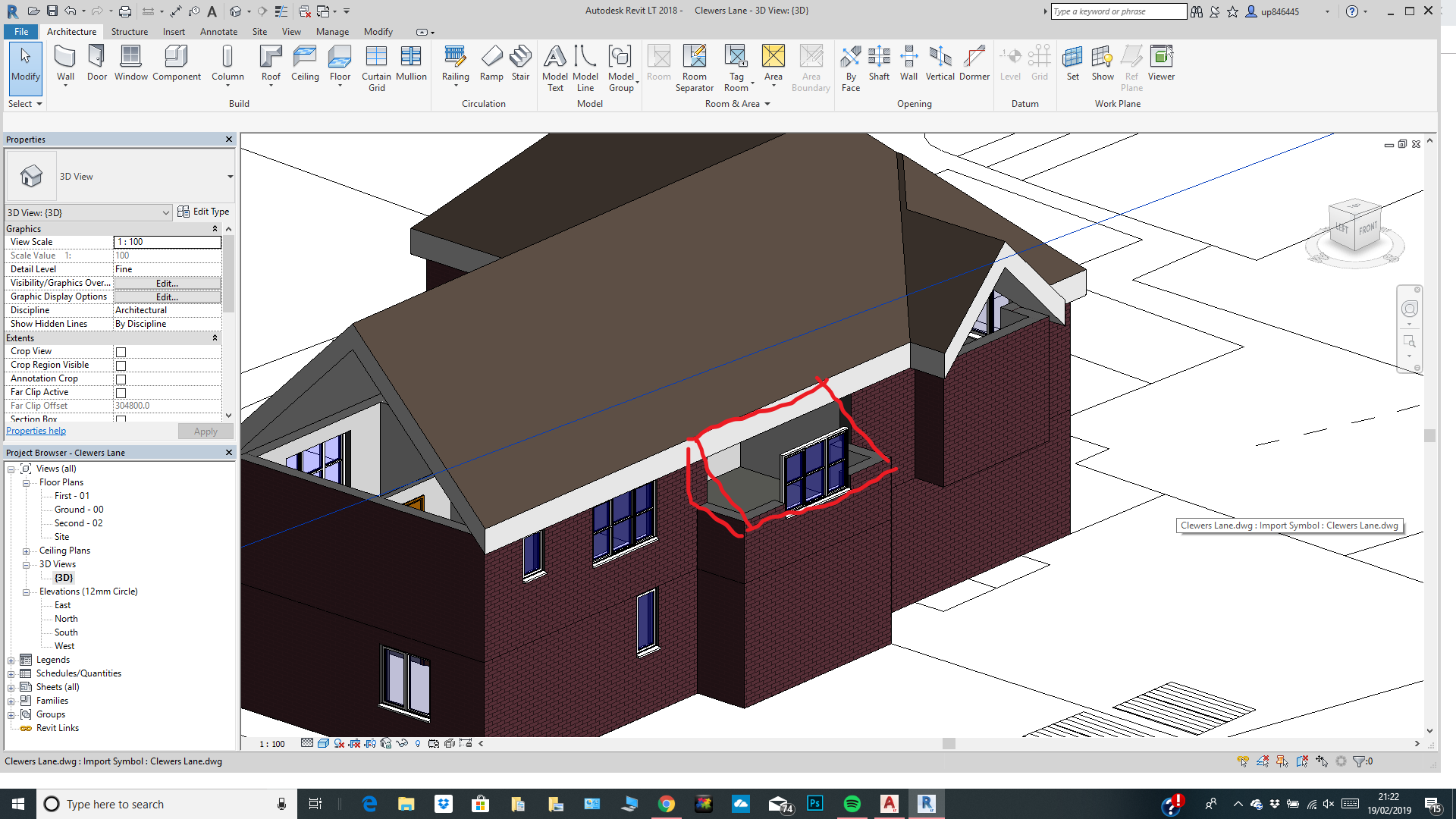 Solved: Extruding a roof in revit to drop below the main roof line ...