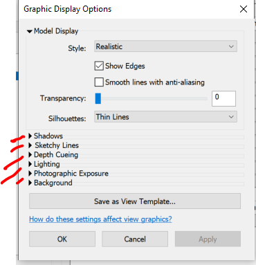 Solved: Graphic Display Options greyed out - Autodesk Community
