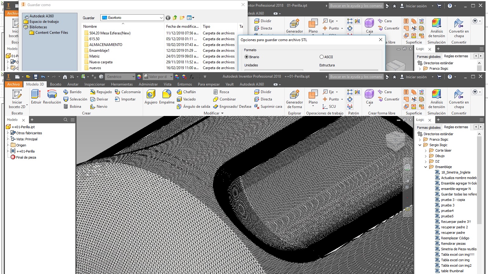 Solved: Problems exporting ipt to stl, "boxy" apperance - Autodesk Community