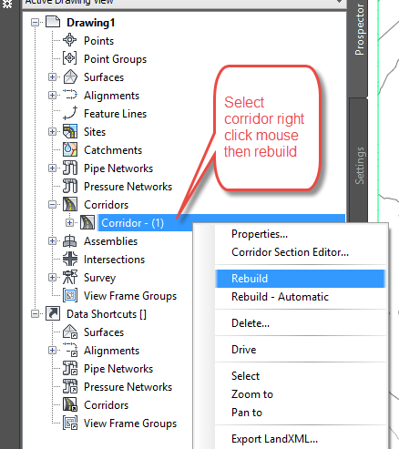 Solved: Corridor Properties-Rebuild dialoguebox - Autodesk Community