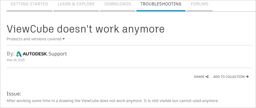 Solved: ViewCube Issues - Autodesk Community