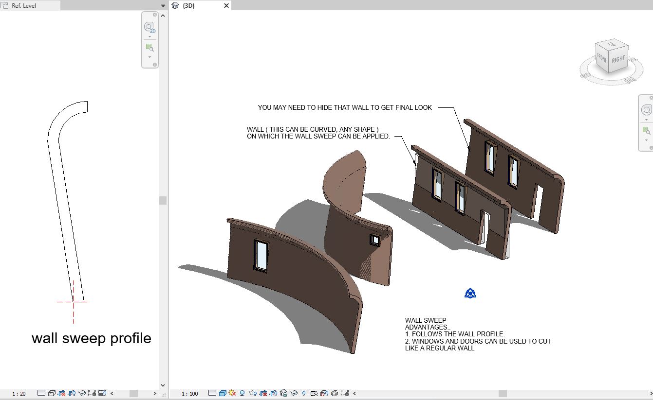 How to make curved elevation profile wall? - Autodesk Community