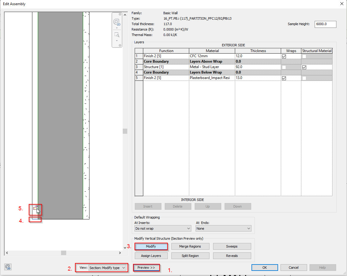 Extend wall linings/claddings in plan view - Autodesk Community