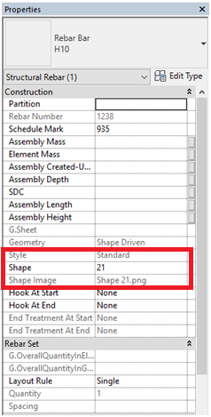 Query of the Reinforcement (New Shape and Shape Image) - Autodesk Community
