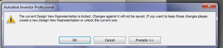 Solved: Unlock the design view representation - Autodesk Community
