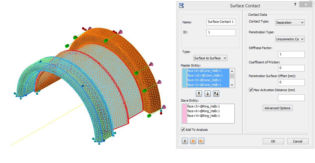 Solved: Non-linear simulation with contact - Autodesk Community