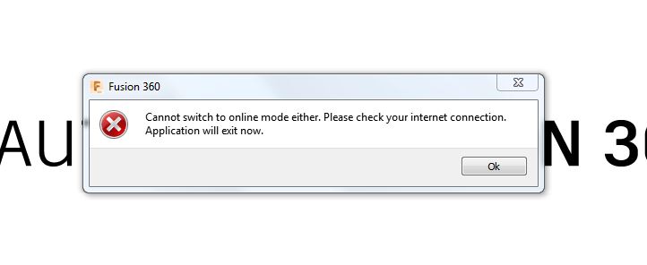 Fusion 360 gives errors then closes immediately after opening ...